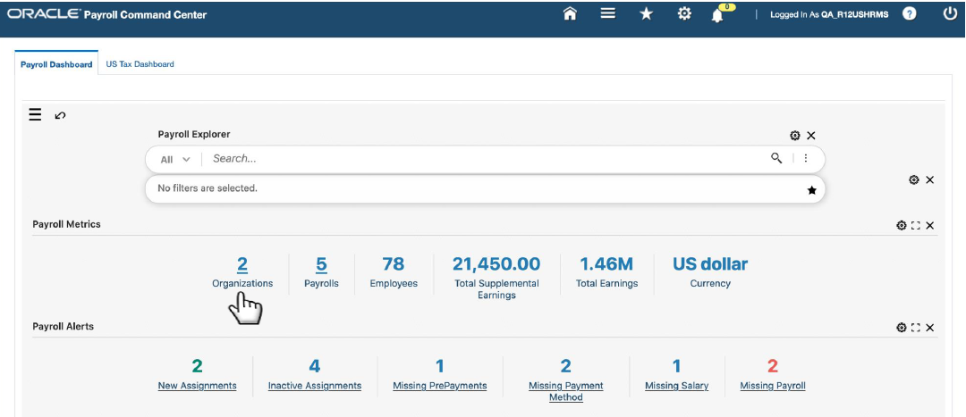 Oracle Enterprise Command Center for HR & Payroll 12.2.11