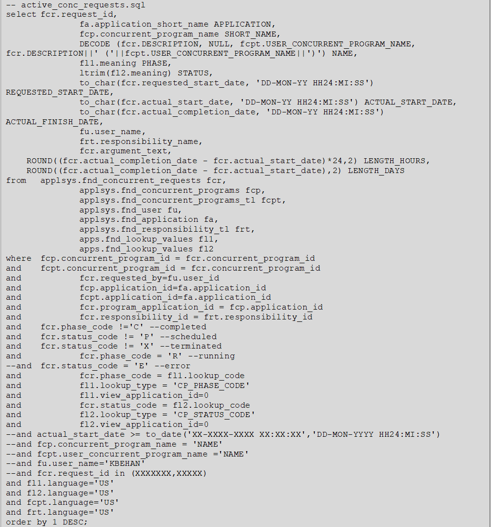 Top 7 Oracle DBA Scripts – Oracle E-Business Suite